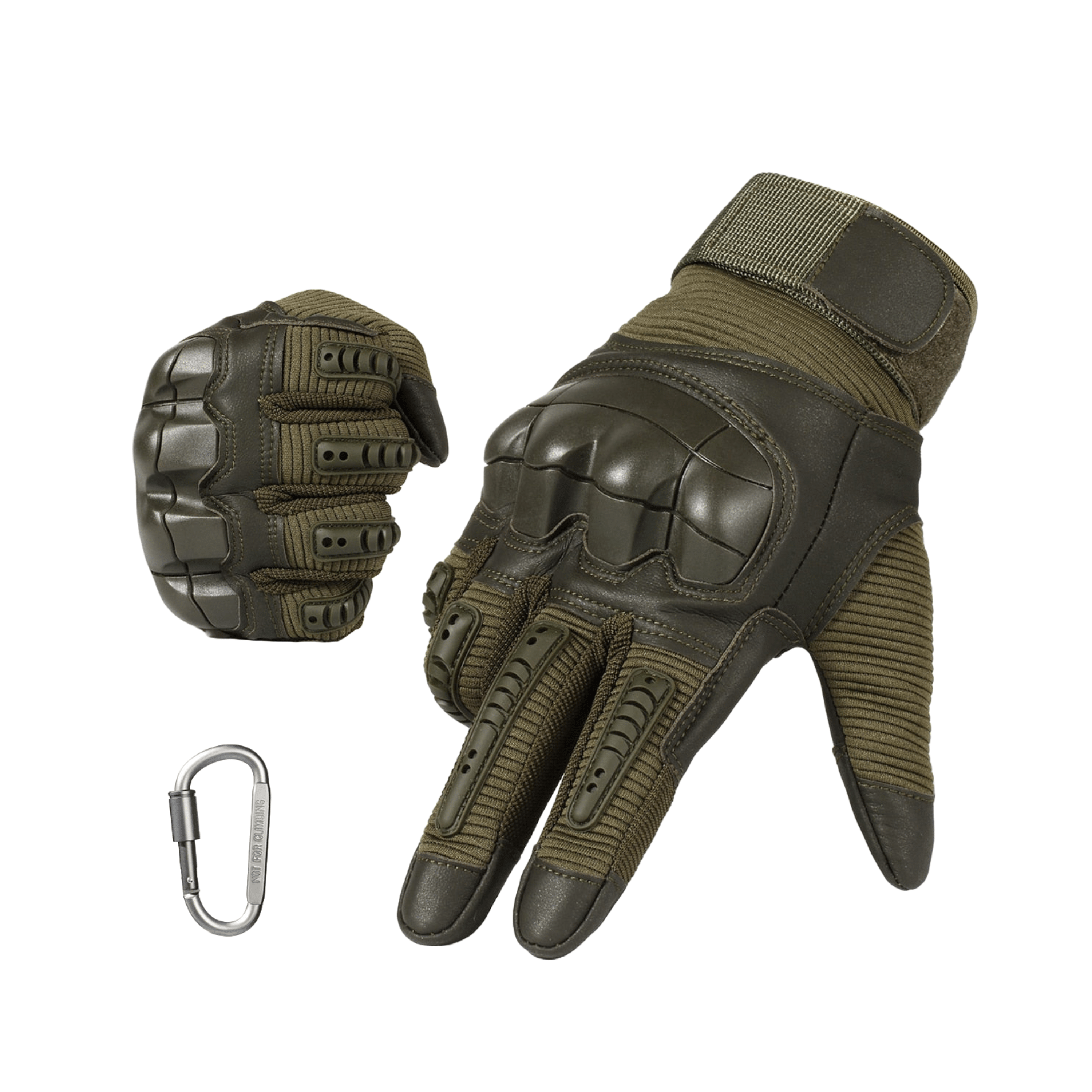Outdoor Tactical Gloves with Hard Knuckle Protection, Military-Grade ...