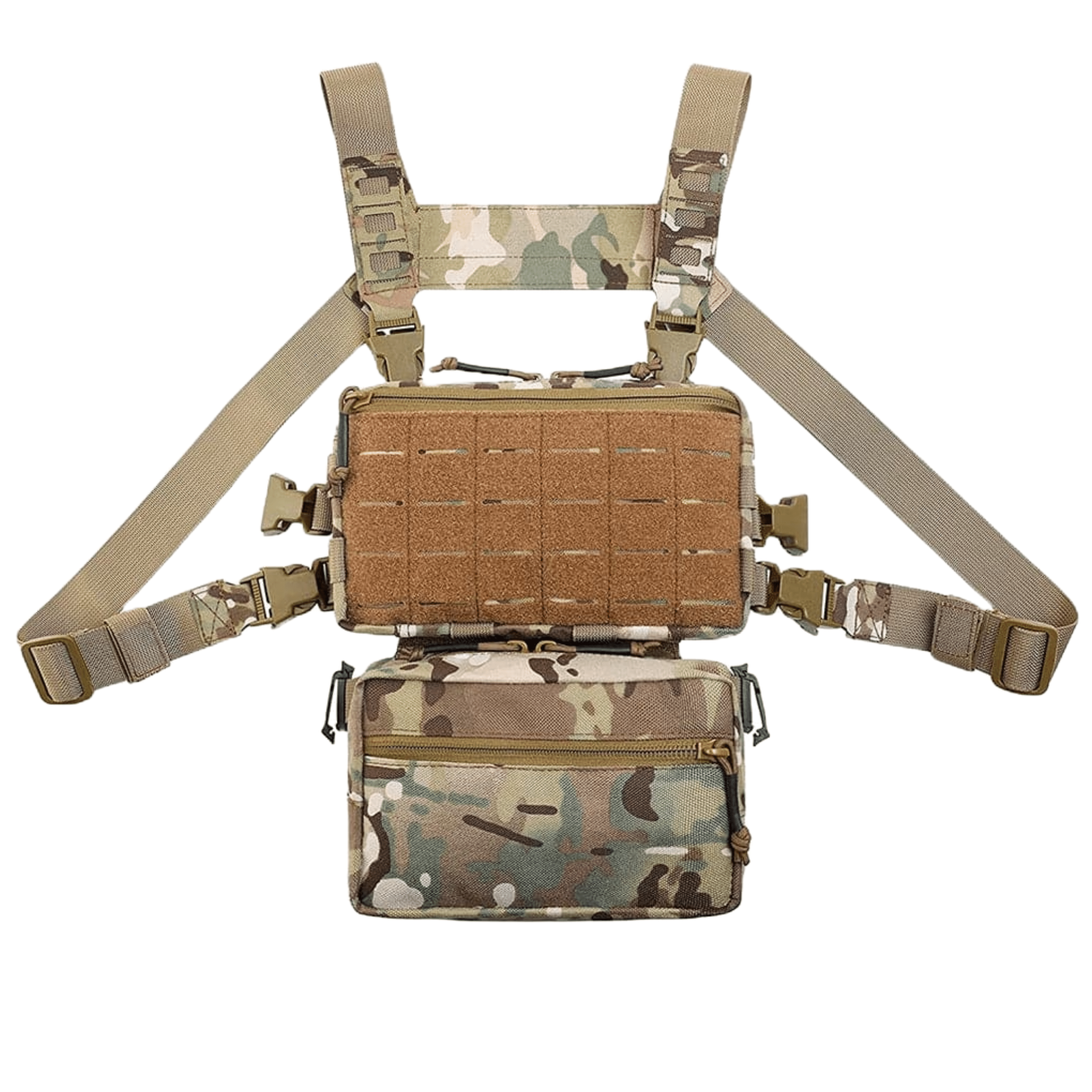 Modular Tactical Chest Rig and Sub Abdominal Pouch Set for Enhanced ...