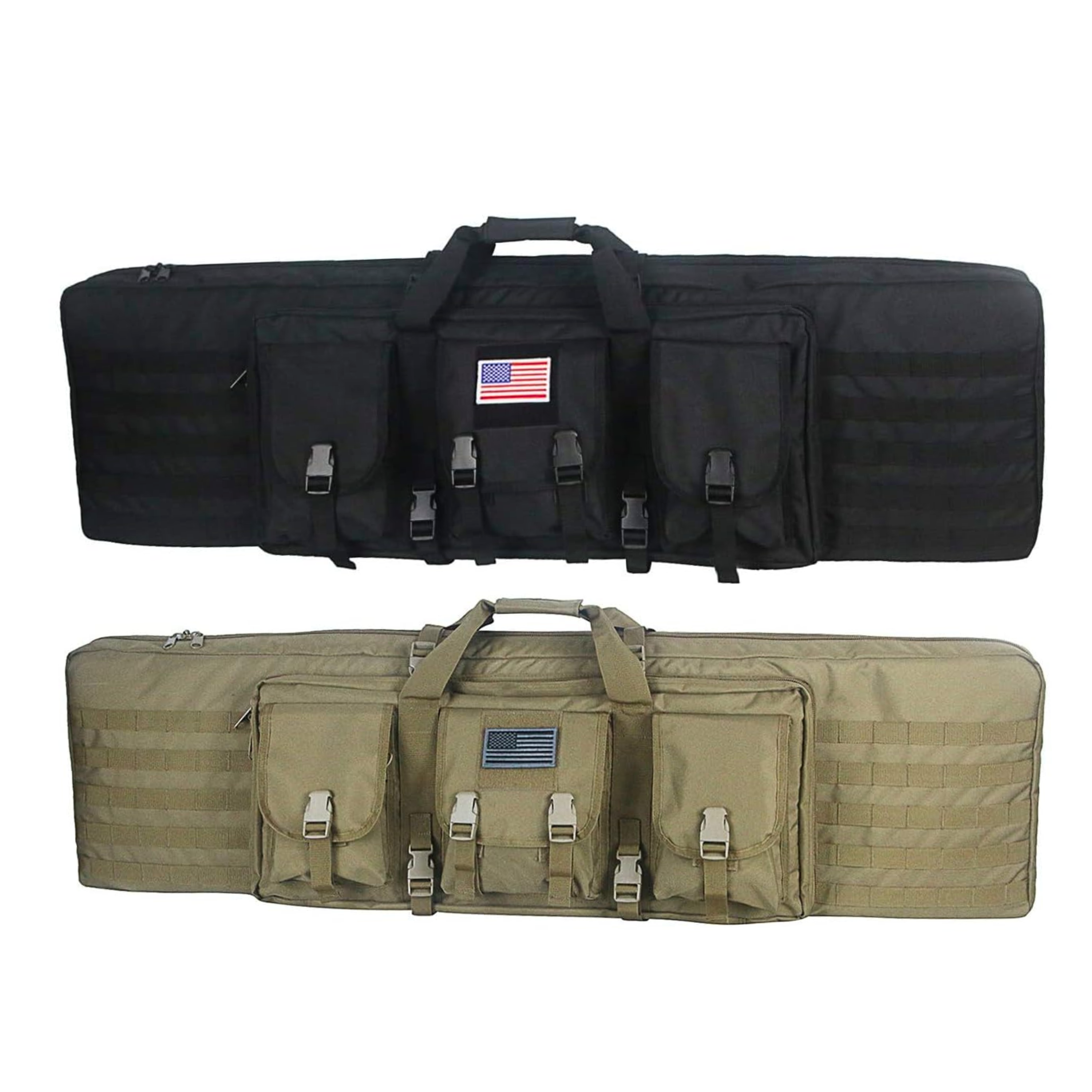 Double Rifle Case Long Rifle American Classic Tactical Gun Bag 48-Inch ...