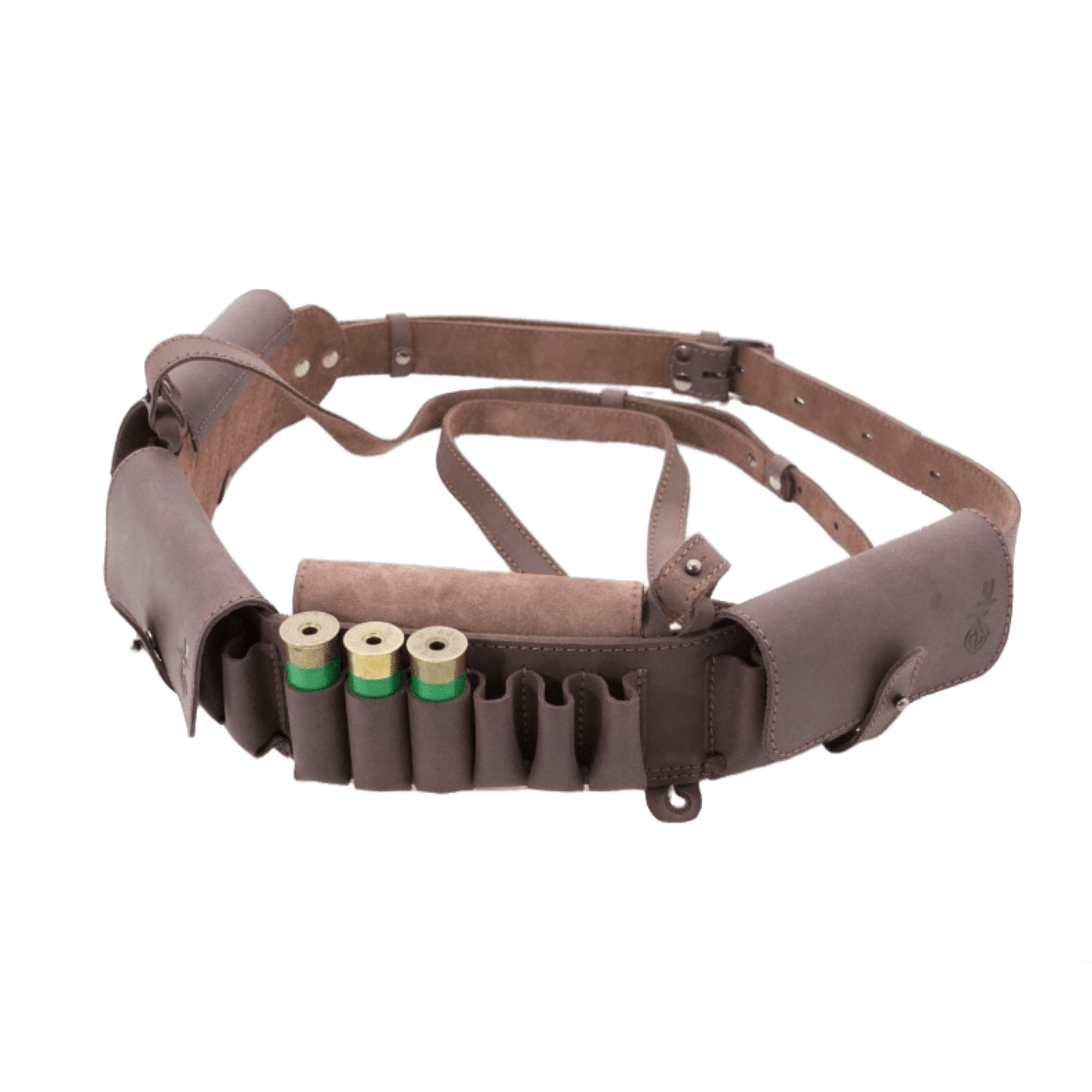 Brown Leather Cartridge Pouch Belt, Holder Cartridge Case - Shell ...