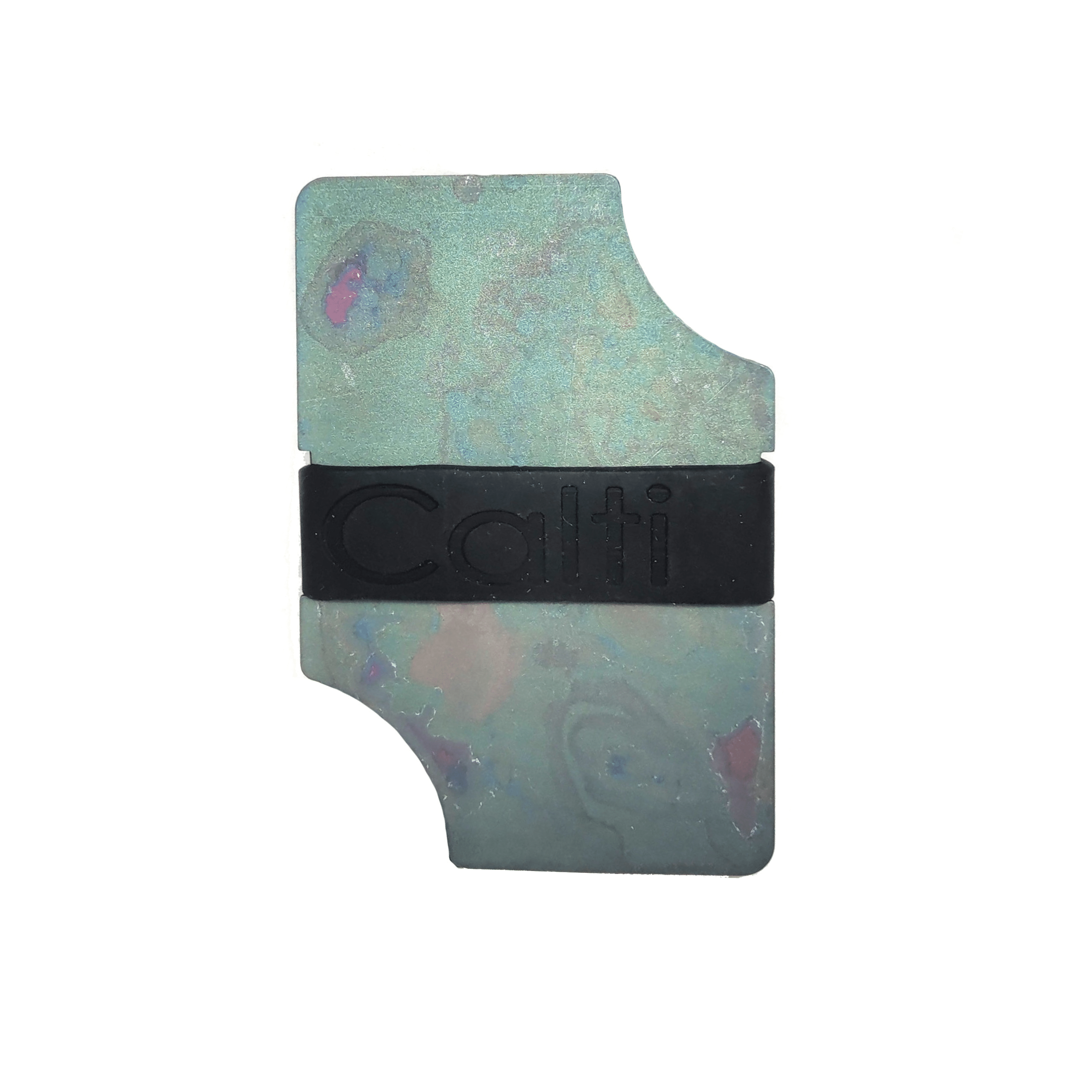 Custom Splash Anodized Titanium Minimalist Wallet Cardholder | HUNTING CASE