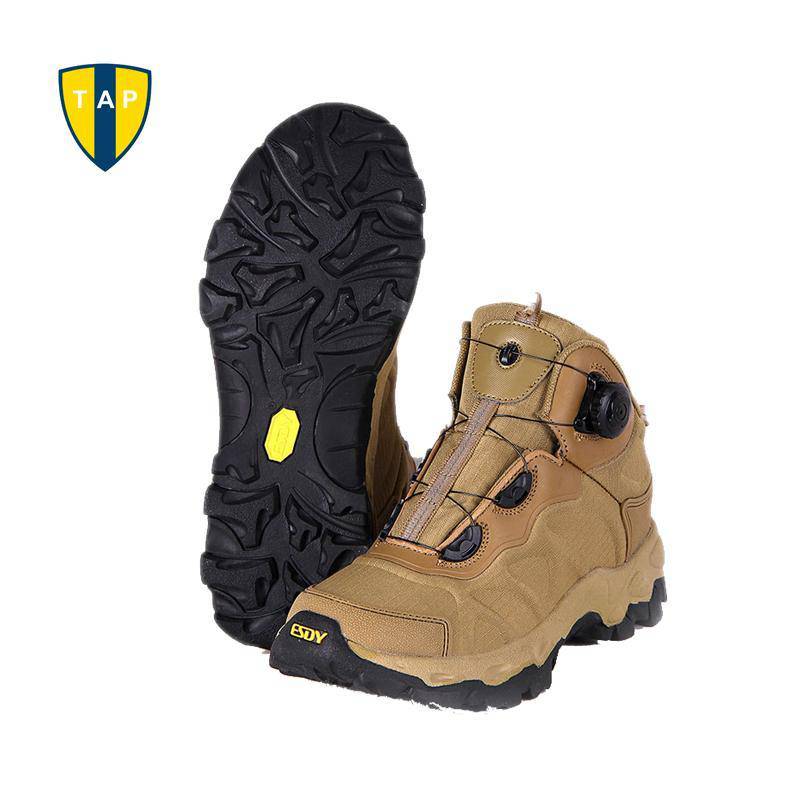 Esdy Men Hiking Boots Lacing System Boots Military Tactical Combat ...