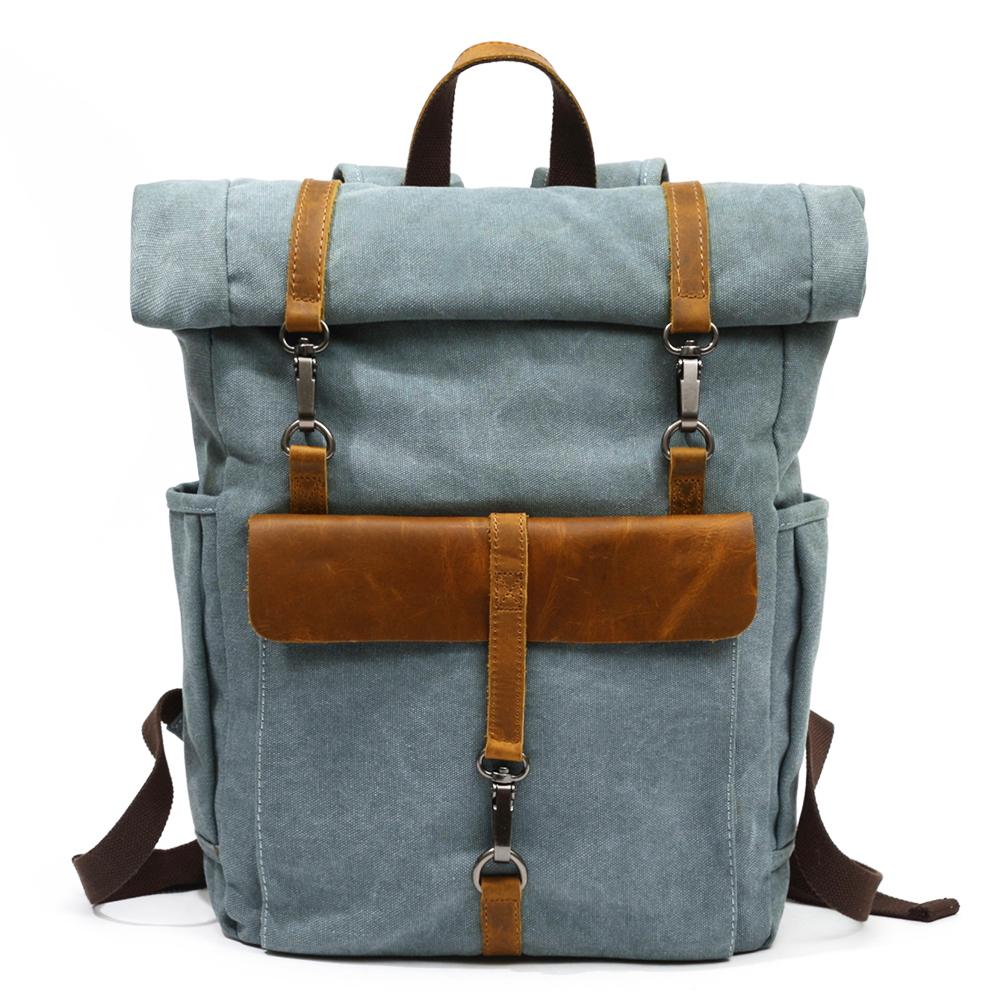 Vintage Retro Canvas Rucksack with Adjustable Straps | HUNTING CASE