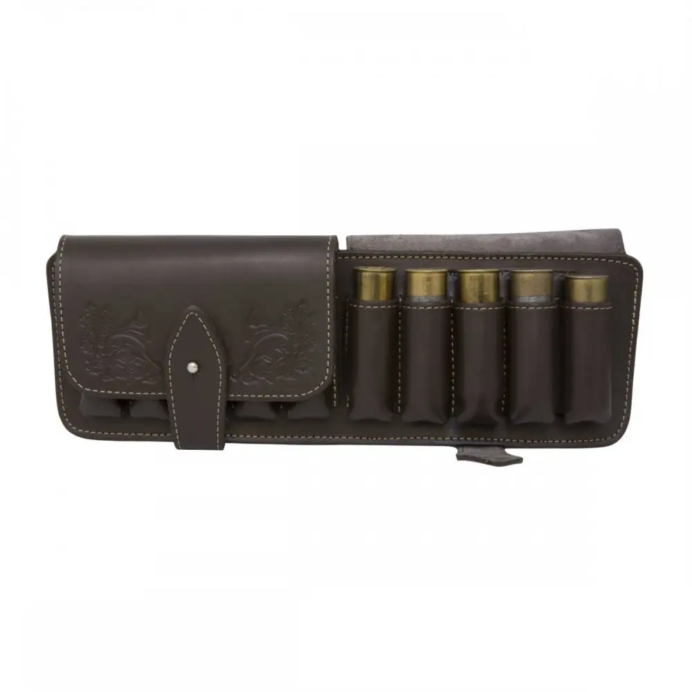 Leather Rifle Cartridge Belt, Shotgun Cartridge Holder - Leather Shell ...